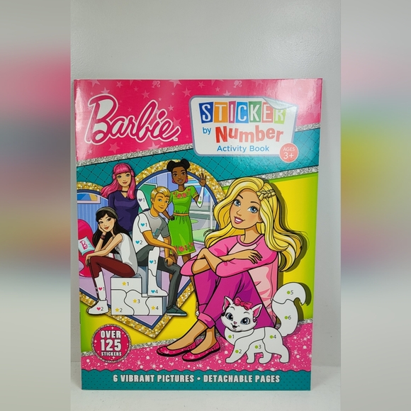 Barbie | Toys | Barbie Sticker By Number Activity Book | Poshmark